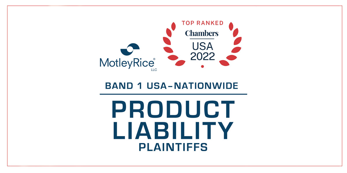 Motley Rice Product Liability Ranking 2022 Chambers USA